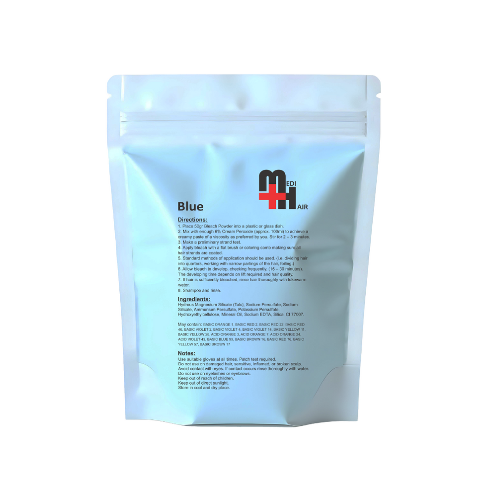Bleach Powder Blue 500g – Medihair